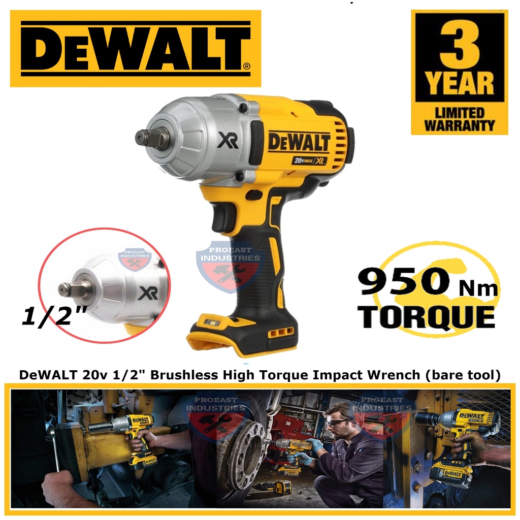 Dewalt DCF899 HP2-KR 20V Cordless 1/2" Brushless High Torque Impact ...