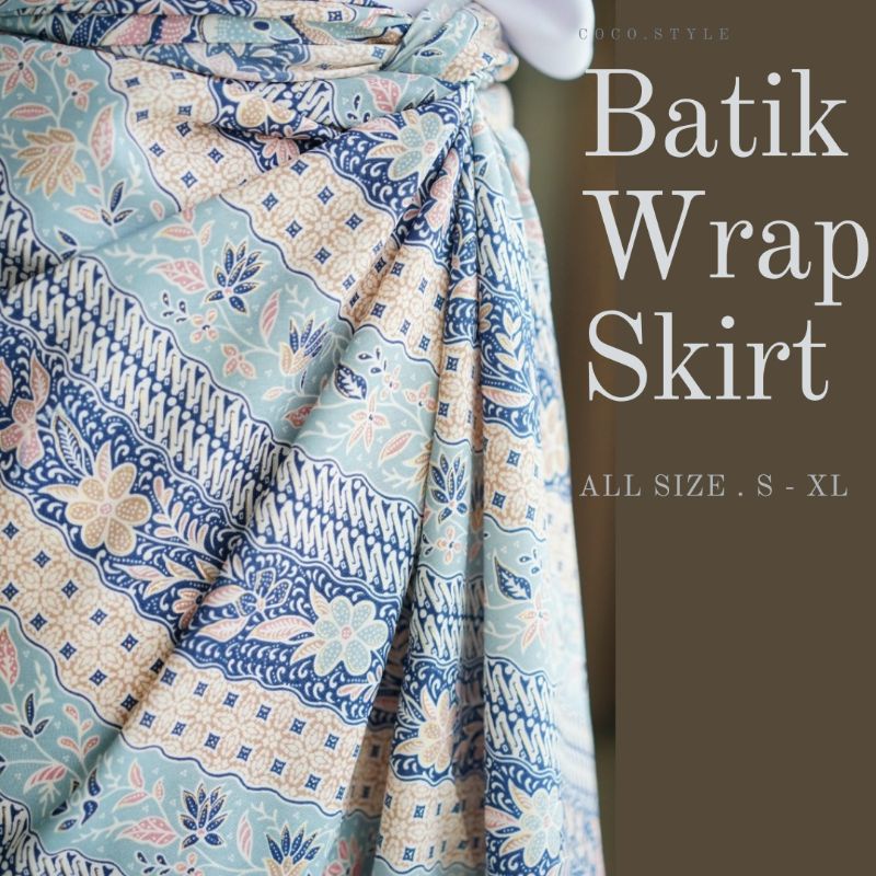Batik Wrap Skirt | Batik Wrapped Skirt | Kebaya Bottoms | Shopee Malaysia