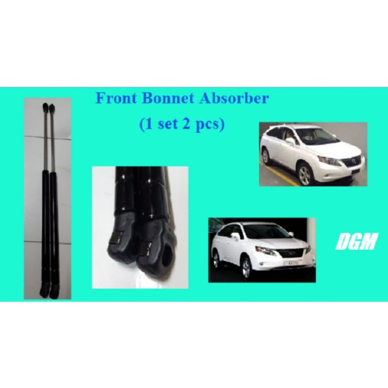TOYOTA HARRIER LEXUS RX350 RX270 450H FRONT BONNET ABSORBER FRONT REAR ...