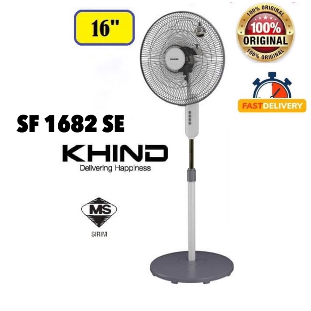 KHIND SF-1682SE 16” STAND FAN 16 INCI KIPAS MEJA KIPAS DIRI SF1682SE ...
