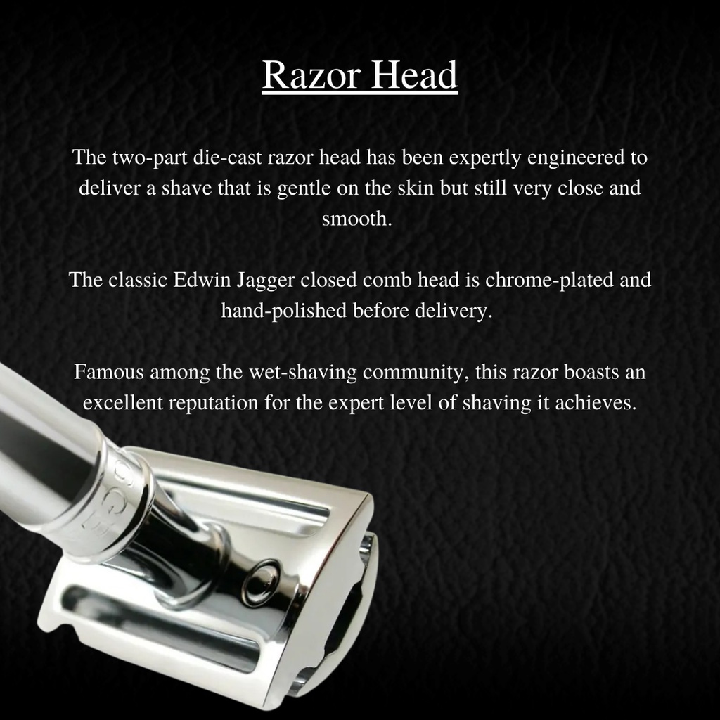Edwin Jagger - DE Series - DE89 Chrome Double Edge Safety Razor ...