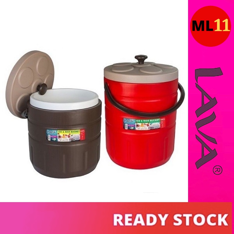 LAVA Heavy Duty Rice Bucket (22L/28L) / Tong Nasi / Ice Bucket / Cooler ...
