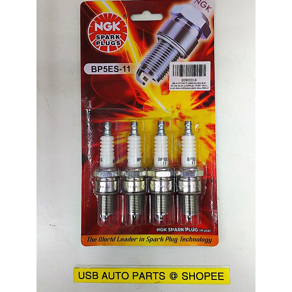 Original NGK Spark Plug BP5ES / BP5ES-11 - Saga 8V 12V, Iswara, Wira 1. ...