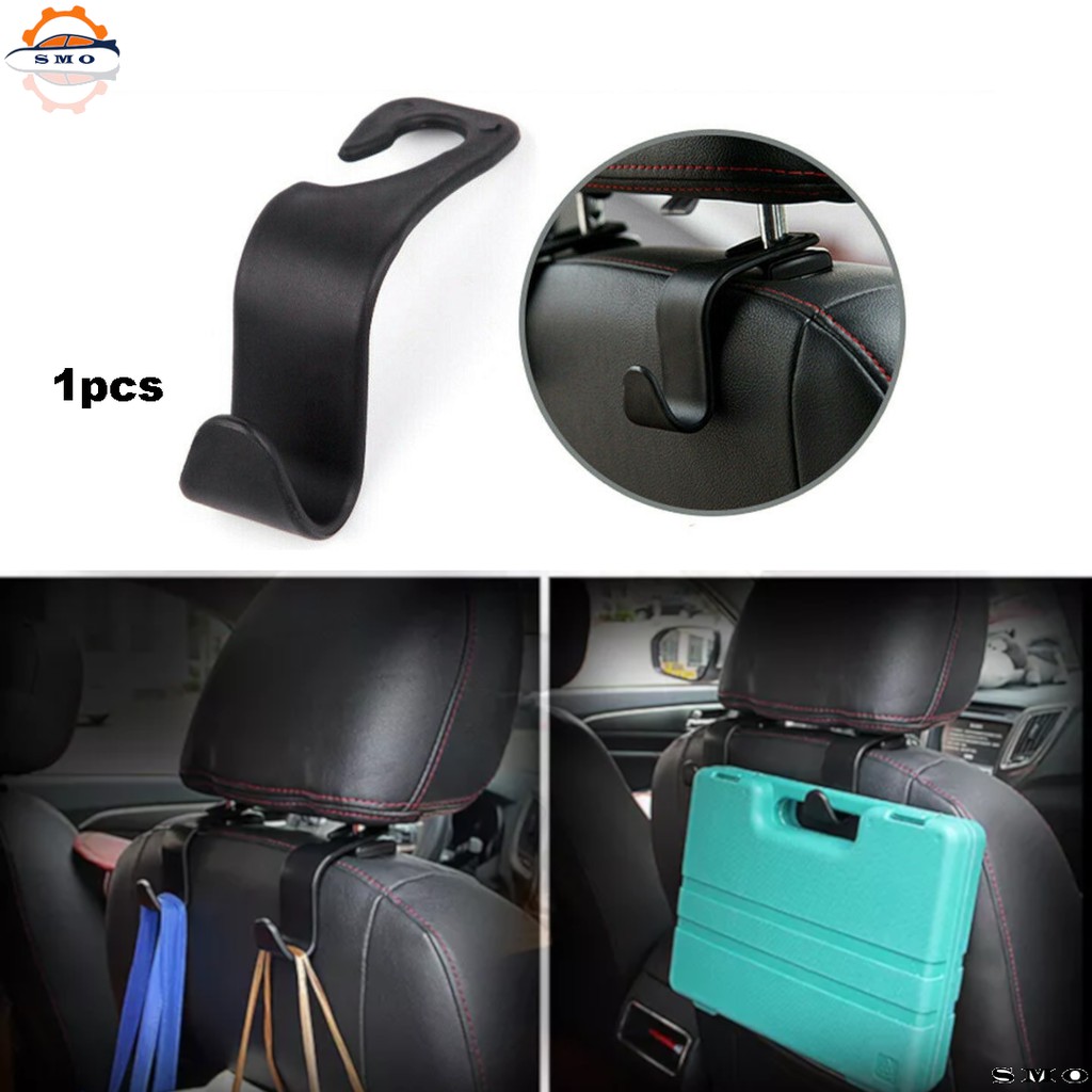 Car G1 Back Seat Head Neck Rest G Hook Hanger Holder Plain Black ...