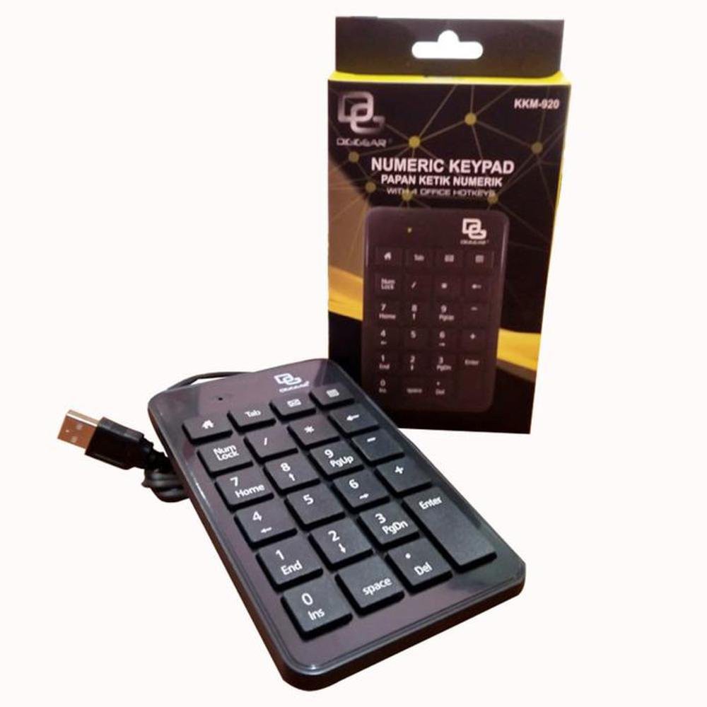 HITAM Digigear KKM-920 Numeric USB Keyboard - Black | Shopee Malaysia