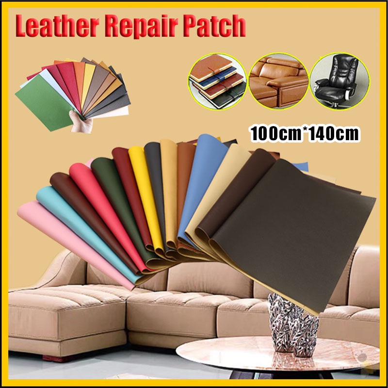 140cm*100cm PU Leather Repair repairing Self Adhesive Sheet Multicolor ...