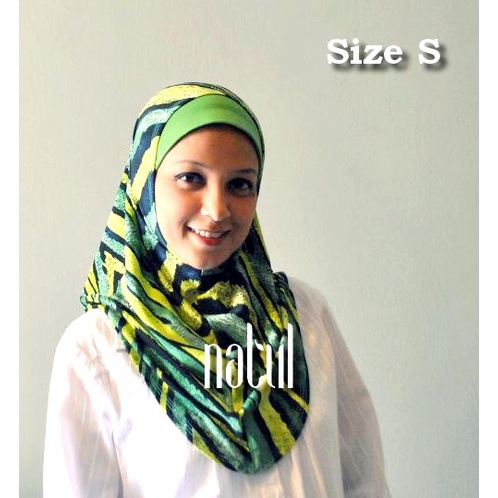 NATUL Tudung Syria Premium Corak Saiz S/ Tudung Lycra/ Tudung Sarung ...