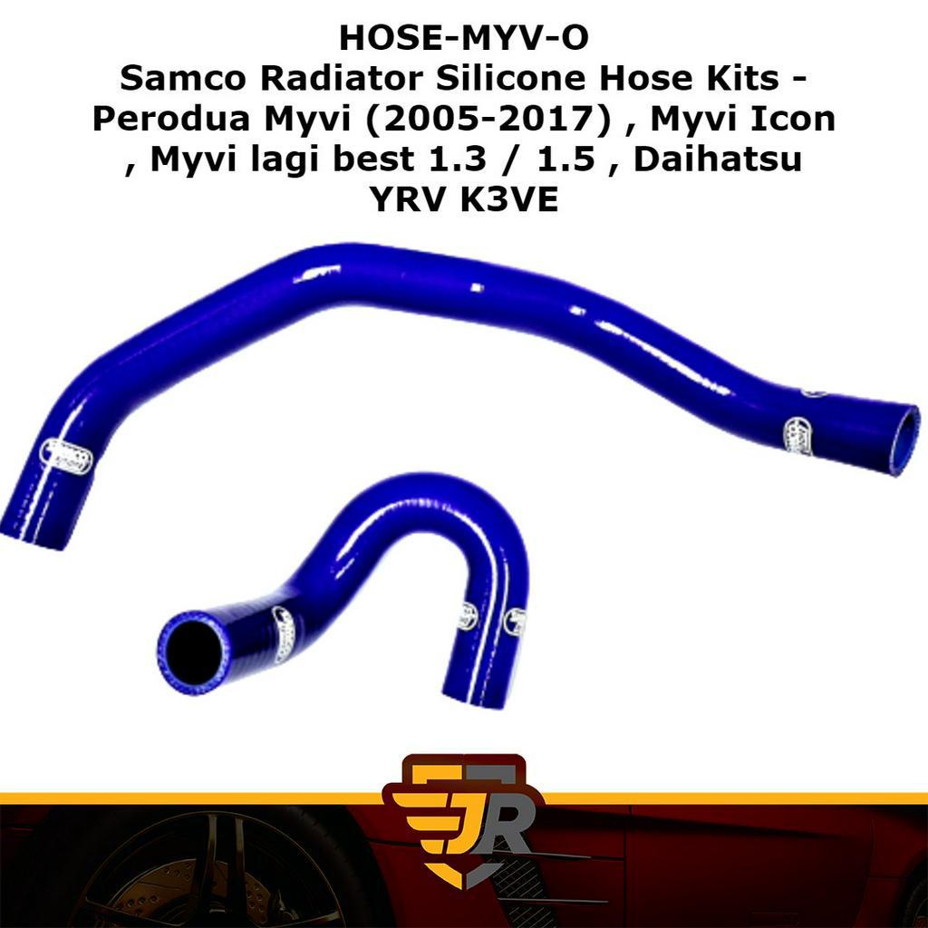 Radiator Silicone Hose 2 Pcs {HOSE-MYV-O}-Perodua Myvi(2005-2017), Myvi ...