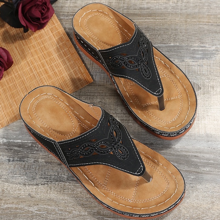 sandal dan selipar wanita baru platform flip-flop wanita | Shopee Malaysia