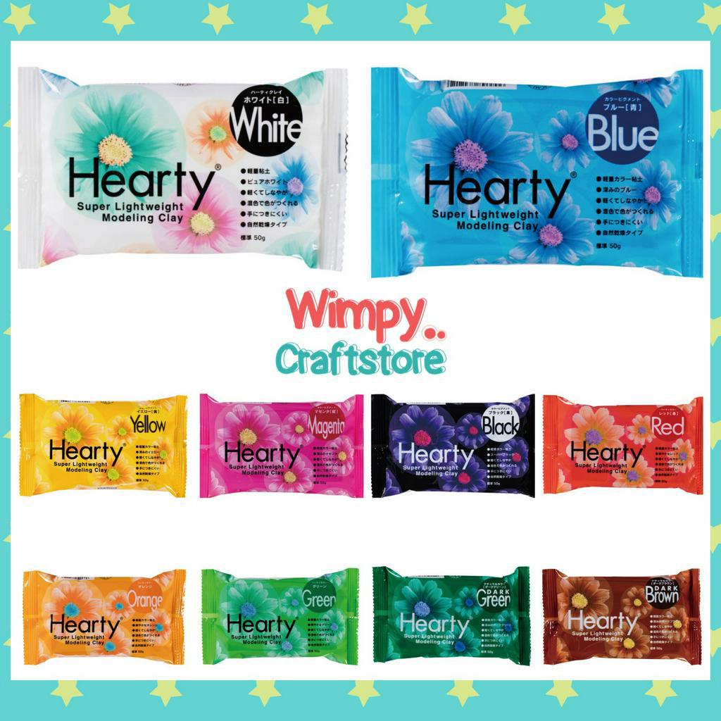 Hearty Clay Air Dry Clay Padico Japan Hand Craft Clay Material 50gr ...