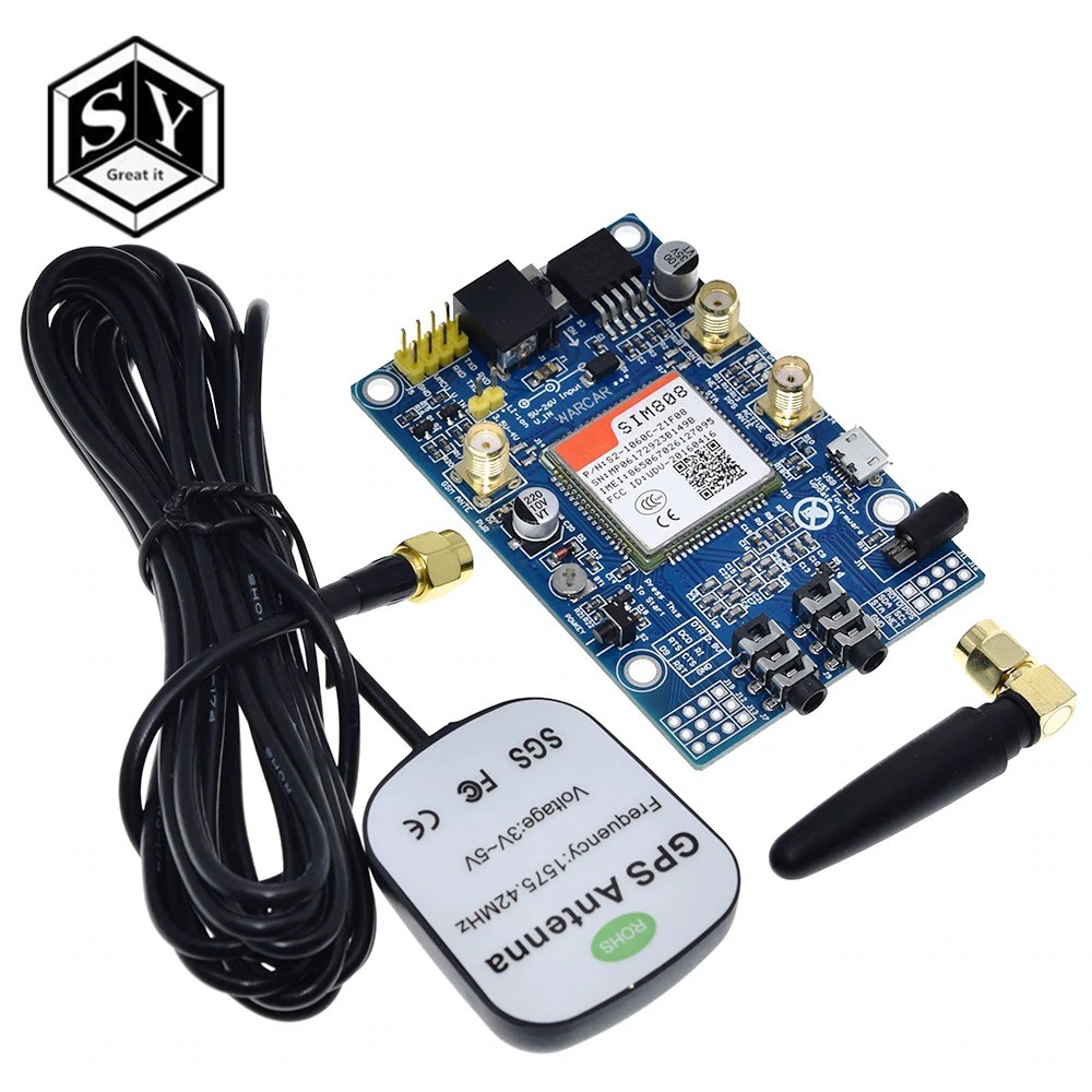 SIM808 instead of SIM908 module GSM GPRS GPS Development Board IPX SMA ...