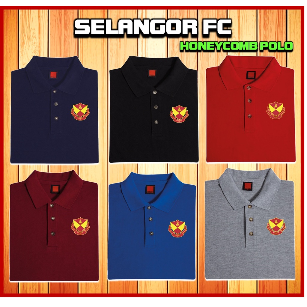 SFC SELANGOR FC POLO TSHIRT | COLLAR TSHIRT | HONEYCOMB POLO | SMART ...
