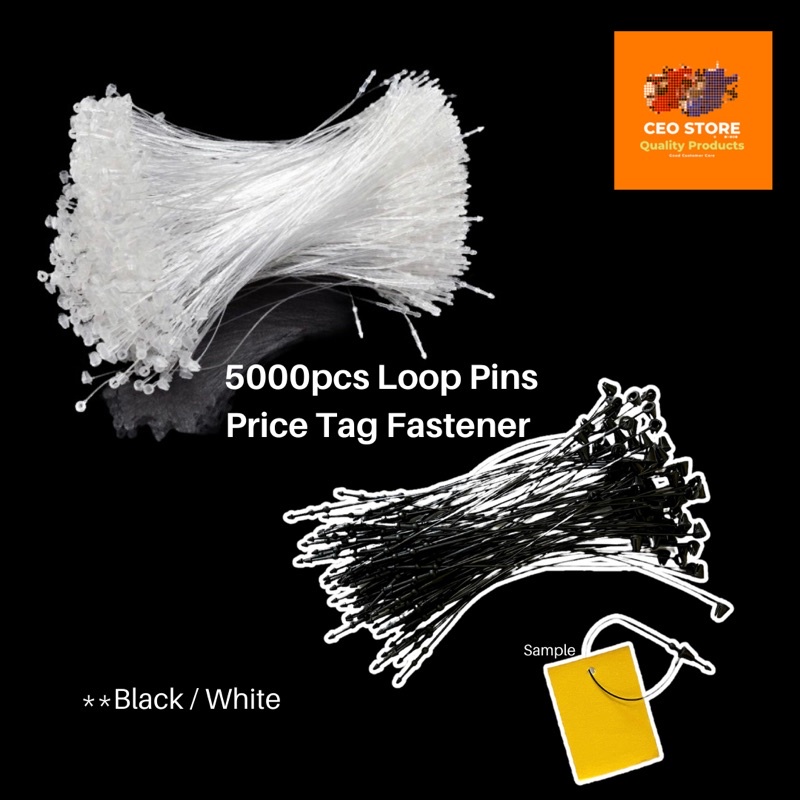 Loop Lock Pin 5000 Pcs Loop Pin Transparent Snap Lock Pins Loop Price Tag Fastener Hook Ties ...