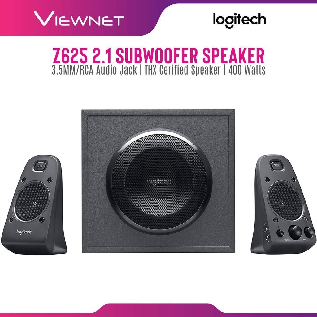 LOGITECH Z625 2.1 COMPUTER GAMING SPEAKER SYSTEM WITH POWERFUL THX CERTIFIED SOUND | OPTICAL ...