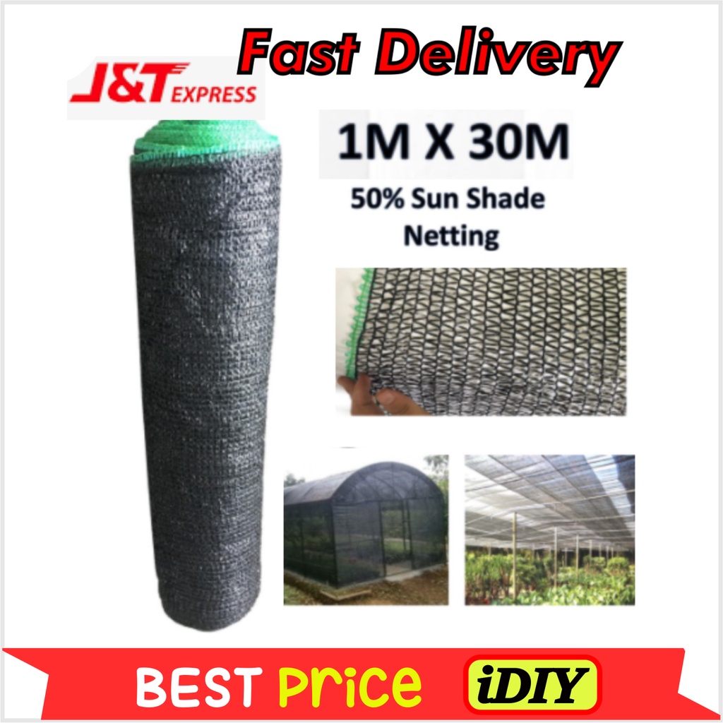 JARING HITAM TANAMAN PERTANIAN (- +)1M X 30M X 50% TEDUH ANAK POKOK ...