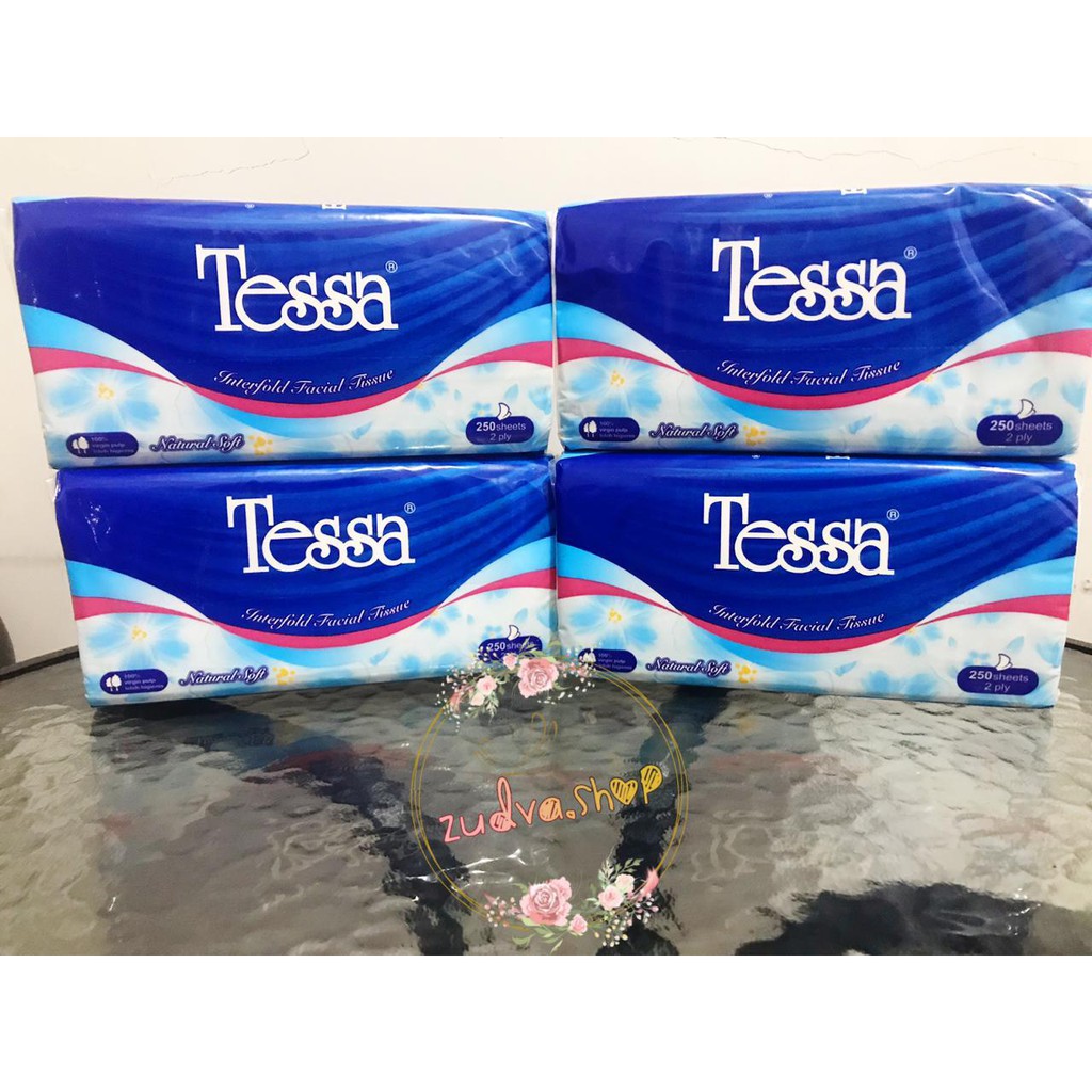 Tessa FACIAL TISSUE 2PLY 250 Sheets/TESSA TISSUE/TISSUE/TISSUE | Shopee ...