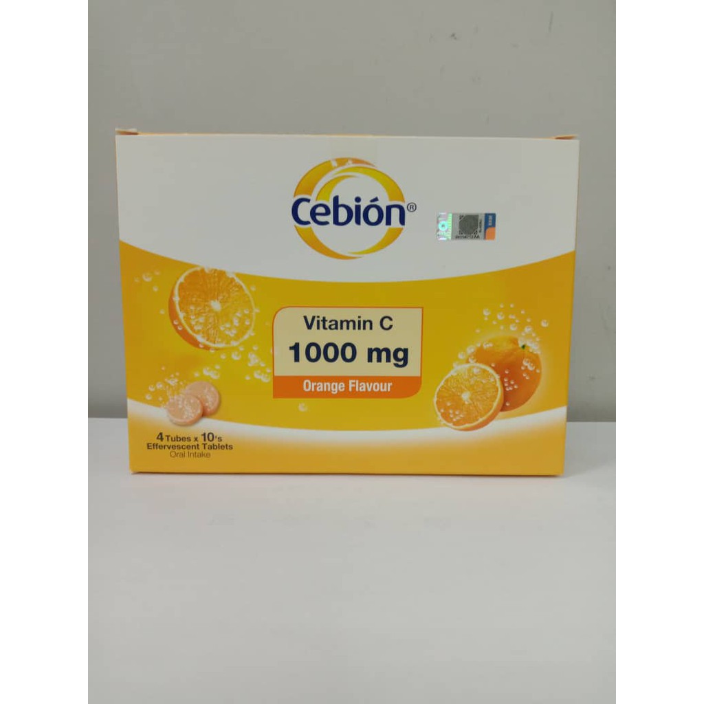 Cebion Effervescent Vit C 1000mg 4x10's | Shopee Malaysia