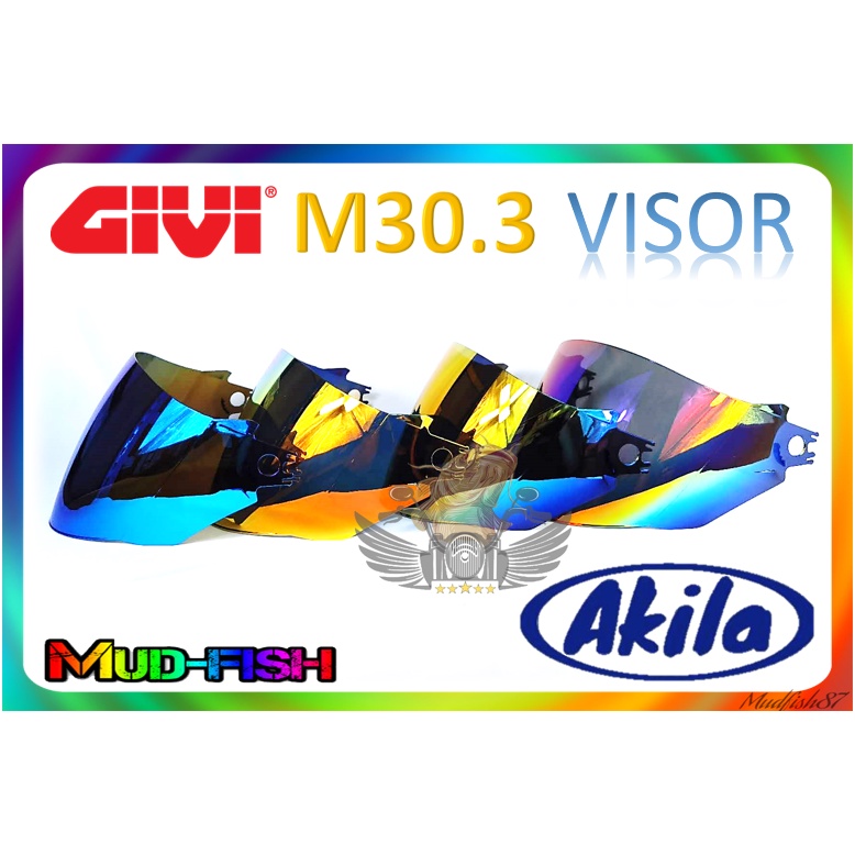 GIVI M30.3 / M11 / M303 REVO BLUE | GOLD | PURPLE | RED | RAINBOW ...