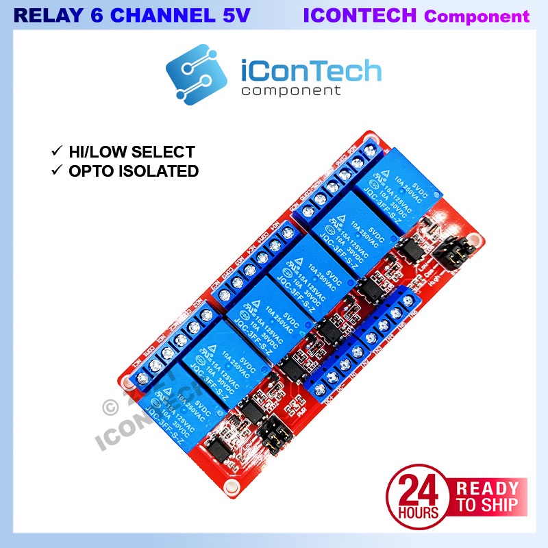 Relay Module 1 Channel 2 Channel 4 Channel with Optocoupler 5V 12V ...