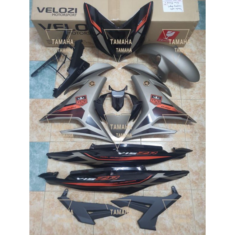 Yamaha Y15 Y15zr V1 V2 Velozi 2020 V3 Malaysia version original Design Titan matt nescafe Cover ...