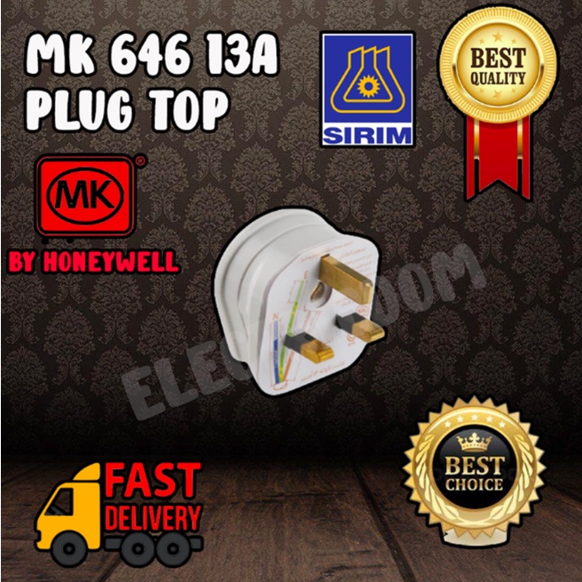 MK 13A PLUG TOP 646 Heavy Duty (BAKELITE) SIRIM , UMS PT130 13A Plug ...