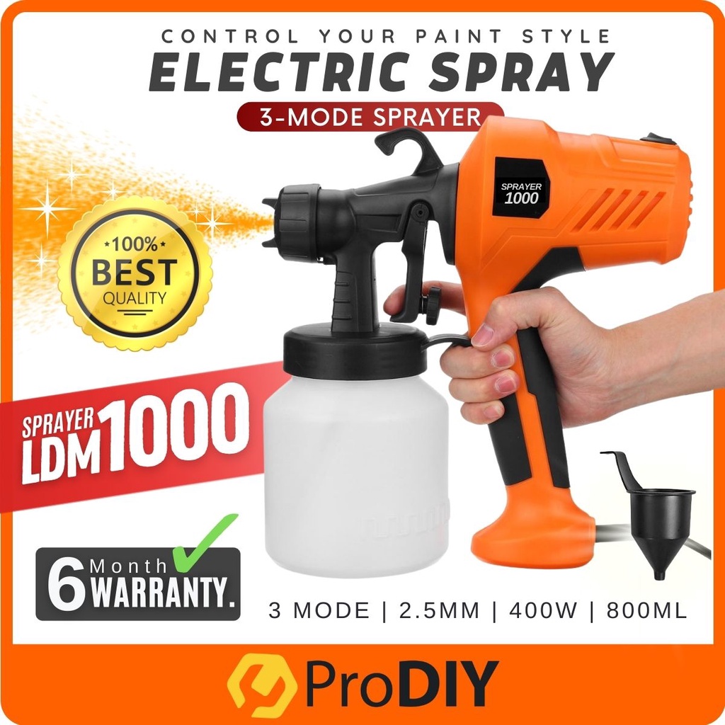 LDM-1000 400W 800ml Electric Paint Sprayer Gun Airless Spray Machine ...