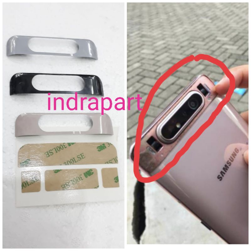 Samsung A80 rear camera cover black, white, rose gold, original plus ...