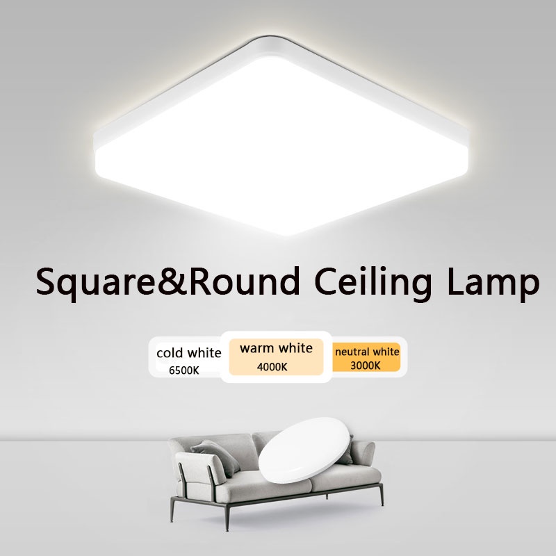 Led Ceiling Light Modern Ultra Thin Ceiling Lamp Square Lampu Siling 18 ...