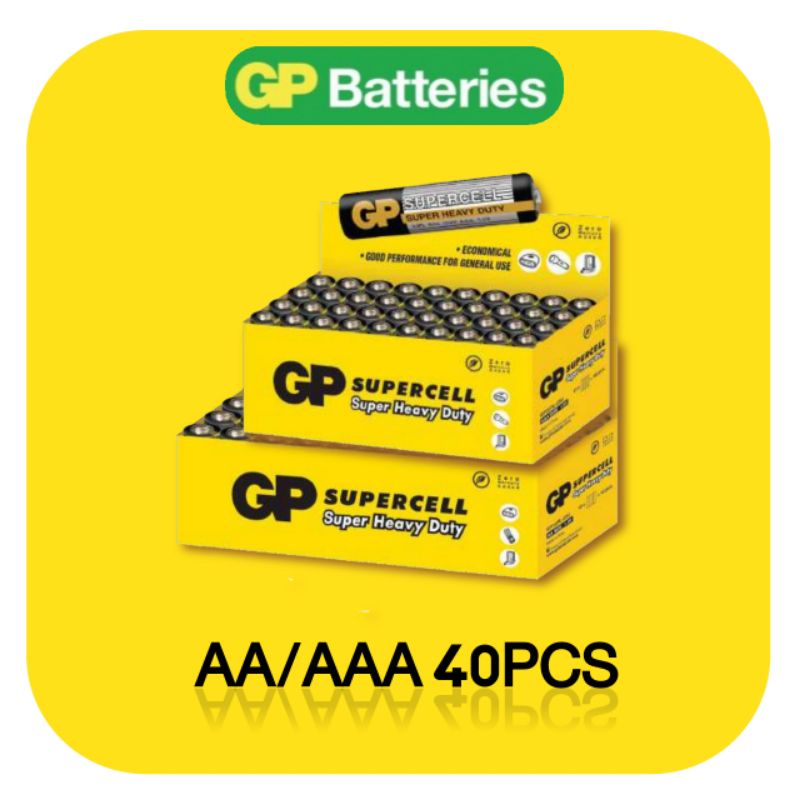 📶 GP Supercell Battery AA/AAA 40pcs | Shopee Malaysia