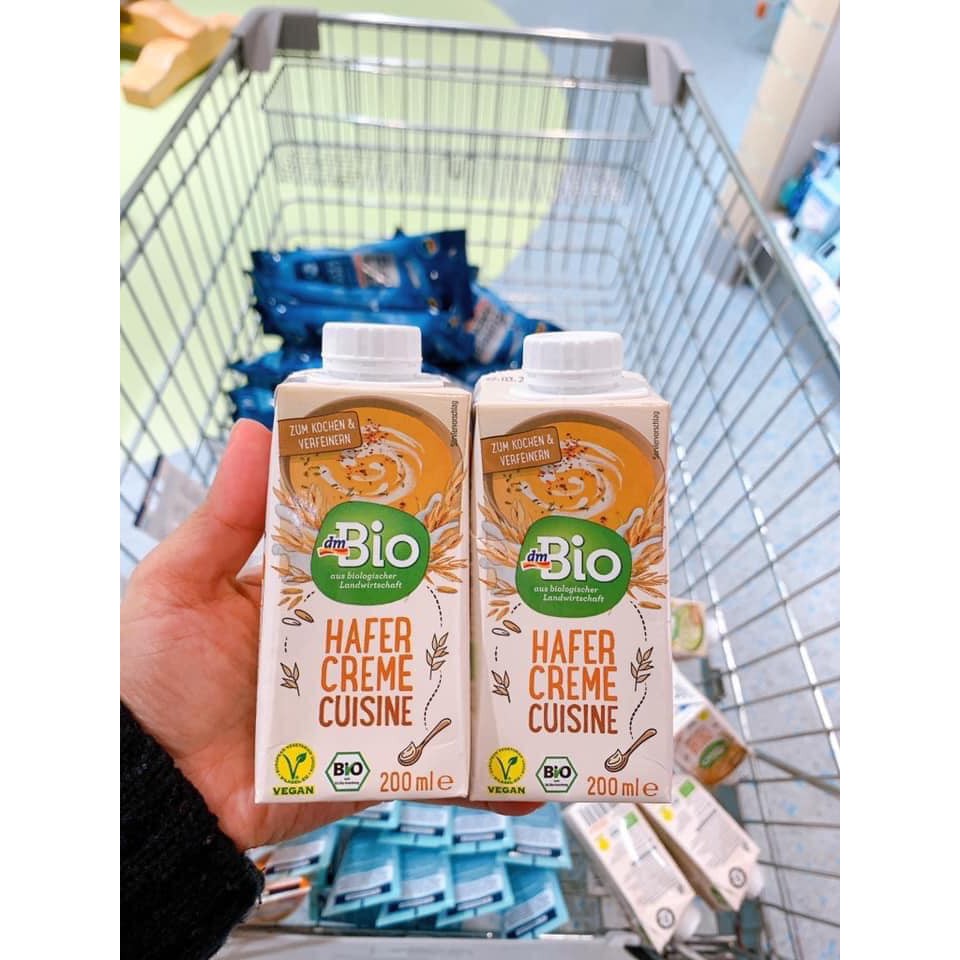 Hafer Creme Cuisine DM Bio Germany Fresh Oatmeal Cream 200ML | Shopee ...