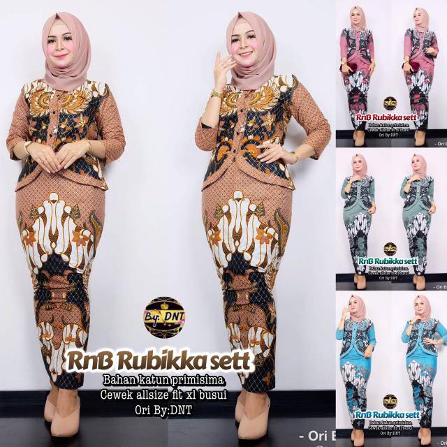 Rubikka BATIK ROKBLUS SET | Shopee Malaysia