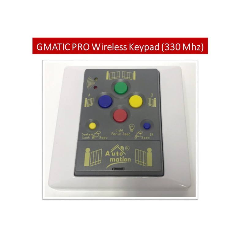 ORIGINAL Gmatic Wireless Keypad / Wired Keypad for Gmatic Pro / DC Gate Autogate System | Shopee ...