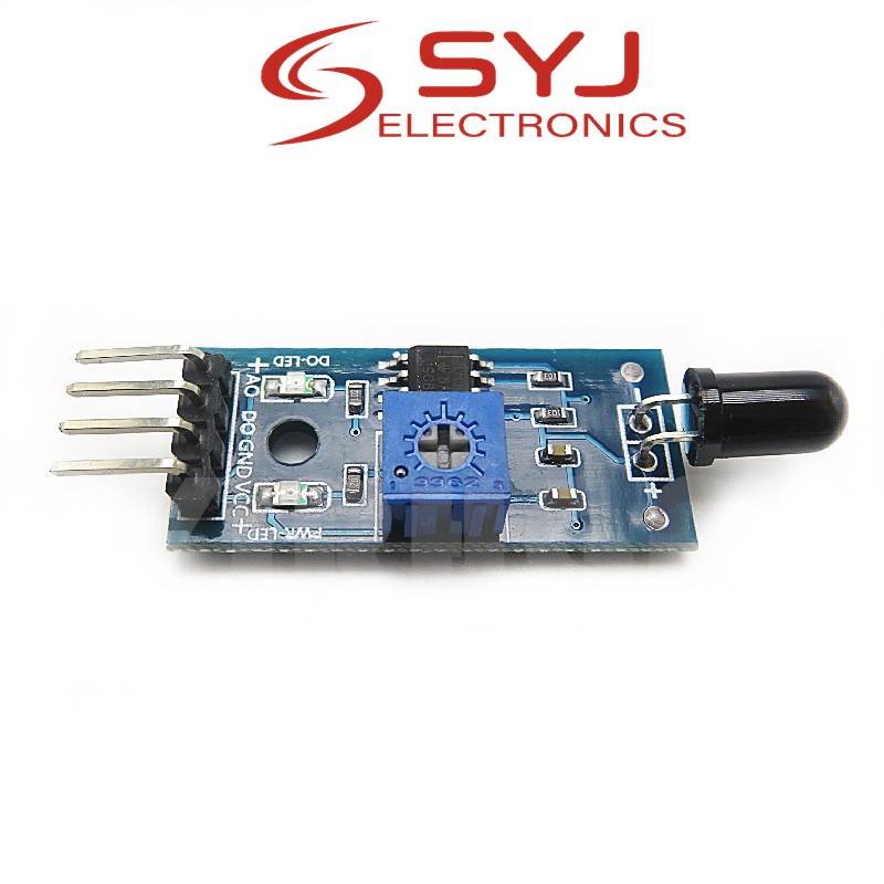 1 PCS LM393 4 Pin IR Flame Detection Sensor Module Fire Detector Infrared Receiver Module for ...