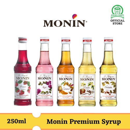 Monin Syrup Caramel Vanilla Hazelnut Wild Mint Passion Fruit Strawberry ...