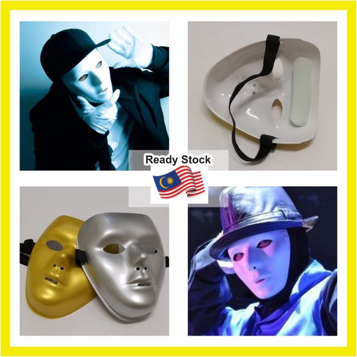 ⚡READY STOCK⚡ Full Face Masquerade Mask Hip Hop Men Mask Street Dance ...