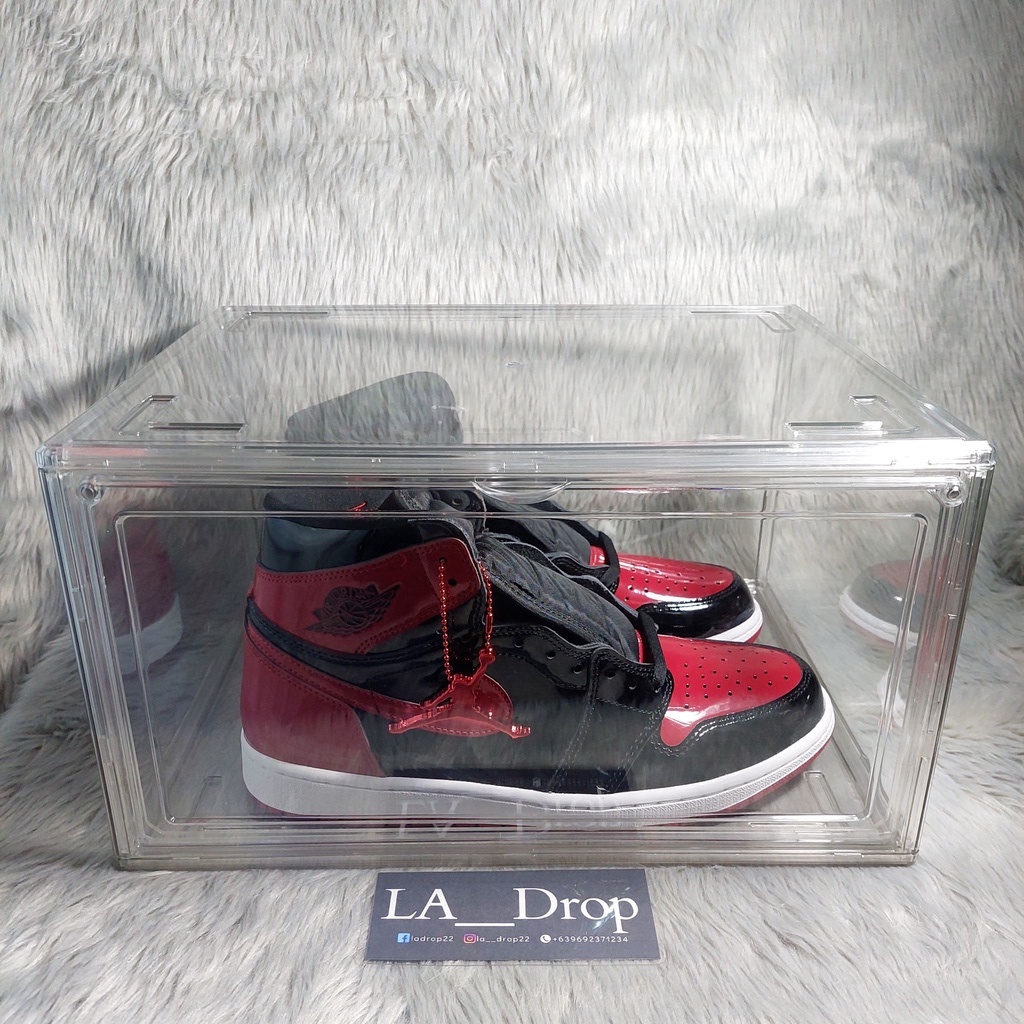 Stackable Acrylic Side Drop Shoe Box Clear/Transparent Shoe Storage ...