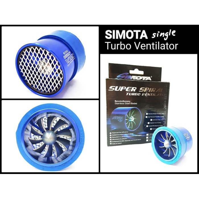 Simota Super Spiral Turbo Ventilator 2.0 Inch SINGLE Fan Turbo Jet Fan ...