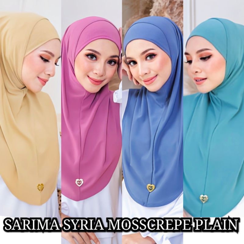 SARIMA SYRIA PLAIN MOSSCREPE (BORONG SAHAJA) | Shopee Malaysia