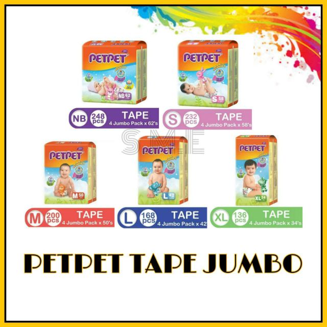 🆙 PETPET TAPE JUMBO 4PACKS | Shopee Malaysia