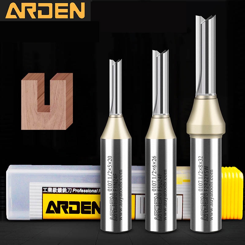 Arden CNC Woodworking Tool TCT Trimming Straight End Mill Cutters ...