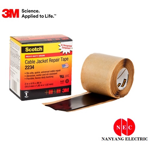 3M 2234 Scotch Cable Jacket Repair Tape (2″ x 6′) (50.8MM X 1.82Meter ...