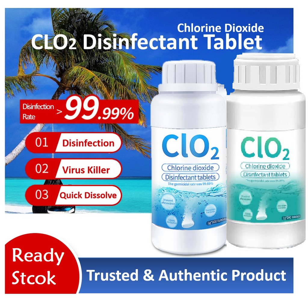 Healthy Chlorine Dioxide Tablet Clo2 Anti-bacterial Disinfection ...