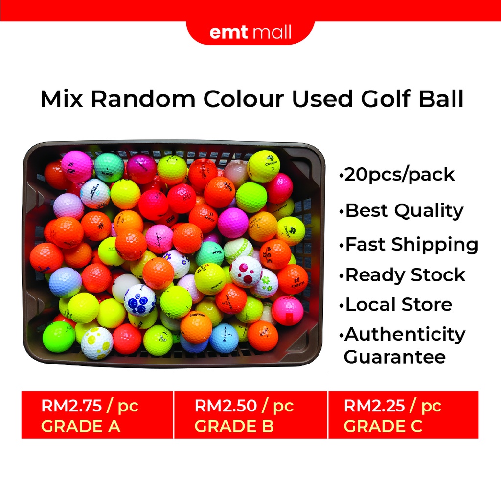 Mix Random Colour Used Golf Ball | Shopee Malaysia