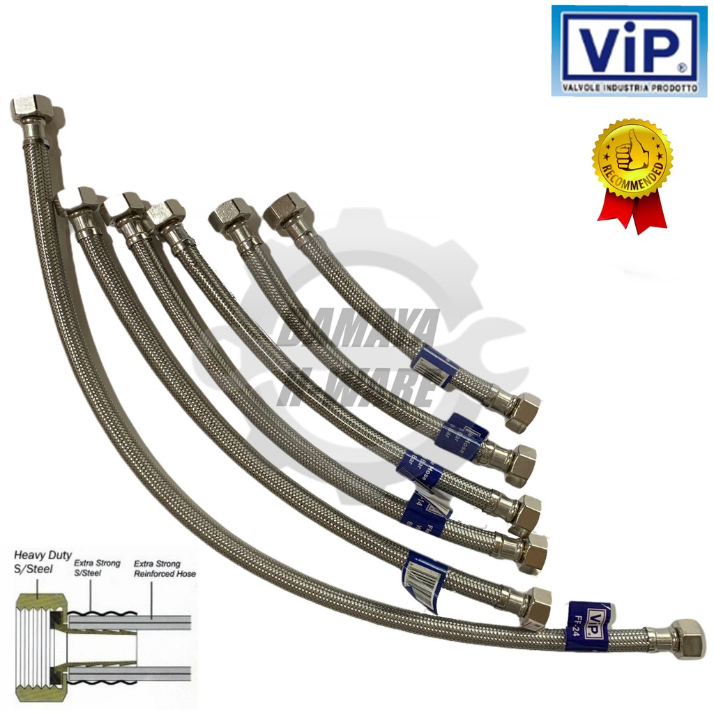 VIP Stainless Steel Braided Flexible Hose. SS Flexible Hose. Reinforced ...