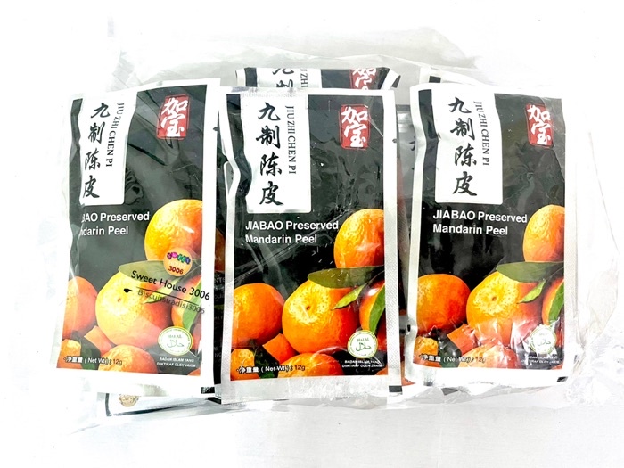 Jiabao 12g Preserved Mandarin Peel Jiu Zhi Chen Pi Childhood Snack ...