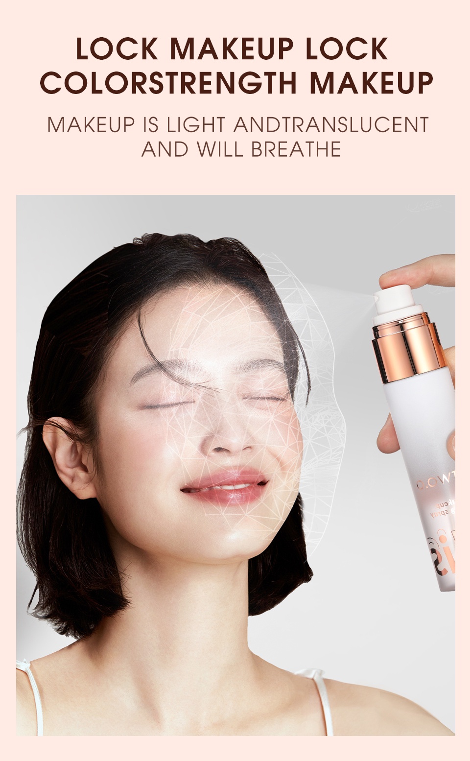 O.TWO.O Setting Spray Matte Oil Control Makeup Lock 50ml Menetapkan ...
