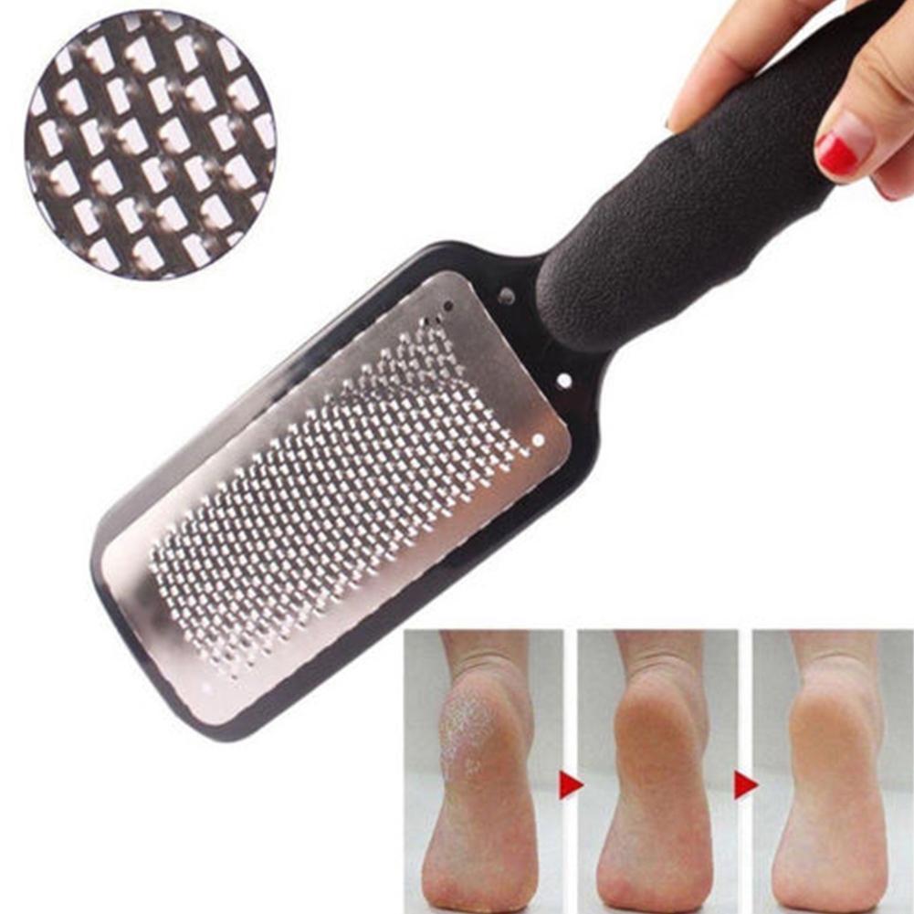 Stainless steel dead skin scrubber, black foot scrub For heel foot ...