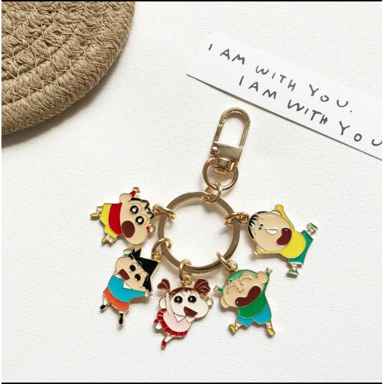 SHIN CHAN AND FRIEND KEYCHAIN 蜡笔小新和朋友钥匙圈 | Shopee Malaysia