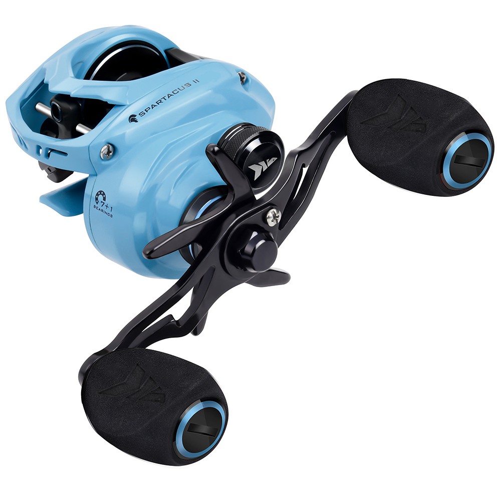 KastKing Spartacus II Ultra Smooth Baitcasting Reel 7+1 Ball Bearings 7.2:1 High Speed Gear ...