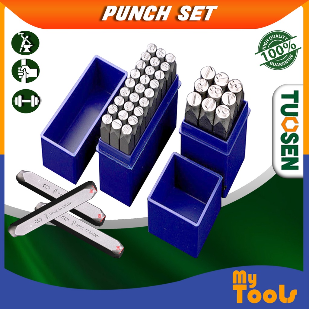 Mytools Premium TUOSEN Letter Number Puncher Alphabet Numerical Punch ...